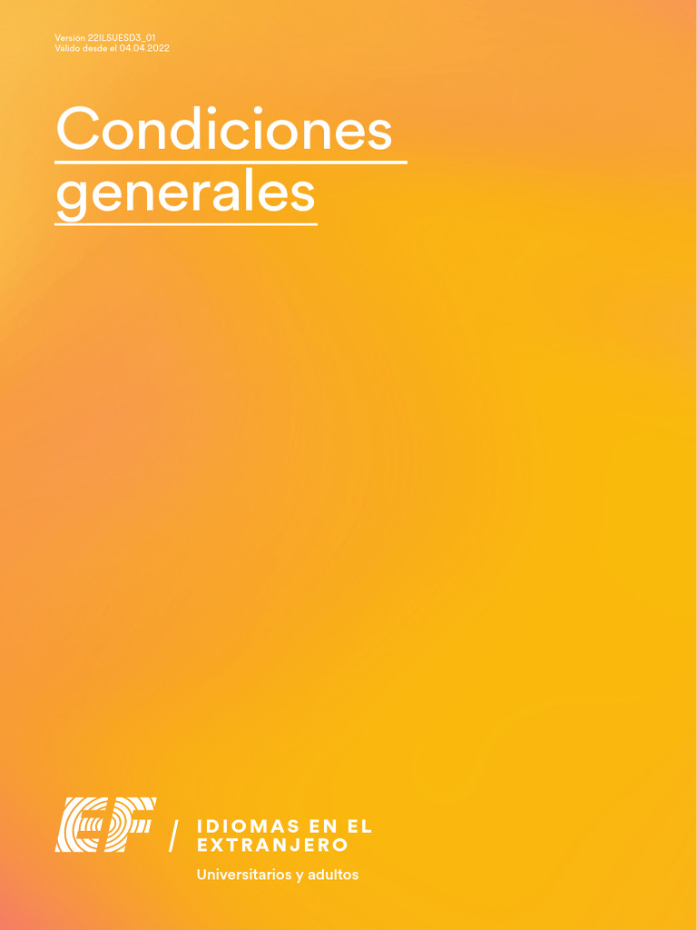 Condiciones Generales | PDF