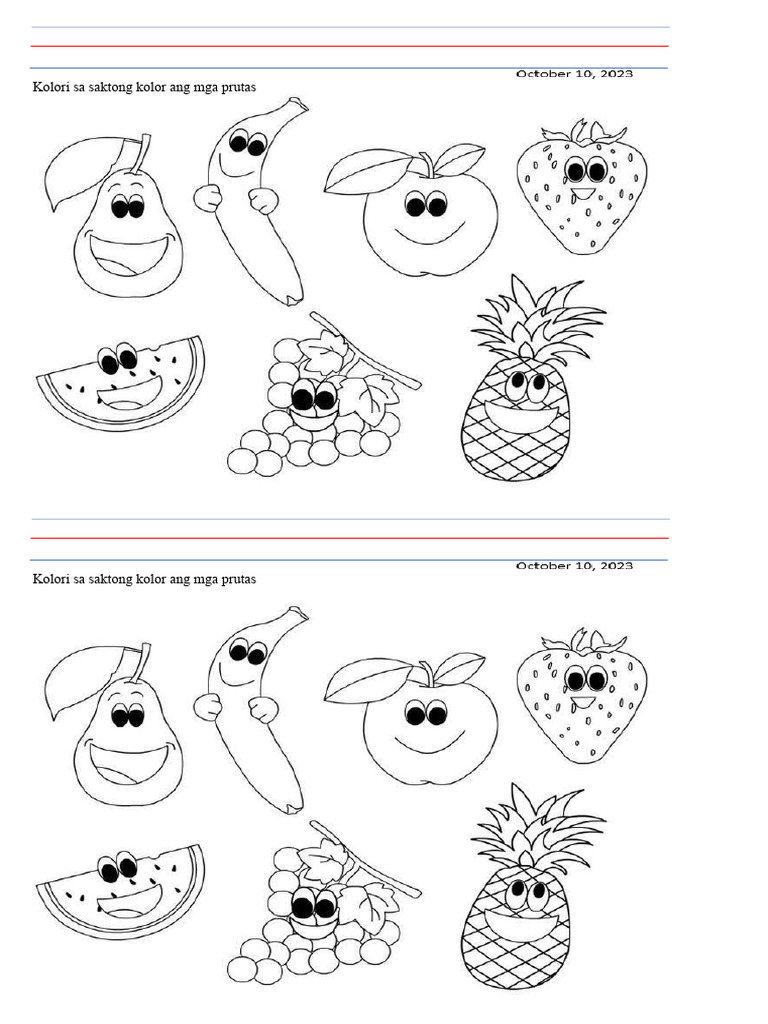 Kolori Sa Saktong Kolor Ang Mga Prutas | PDF