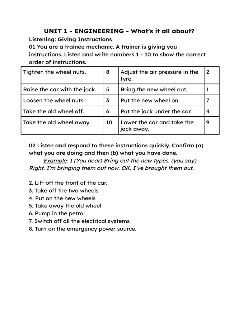 Listening & Speaking Unit 1 With Listening Answer | PDF
