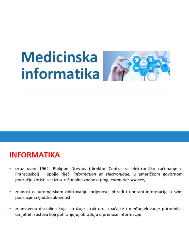 Medicinska Informatika | PDF