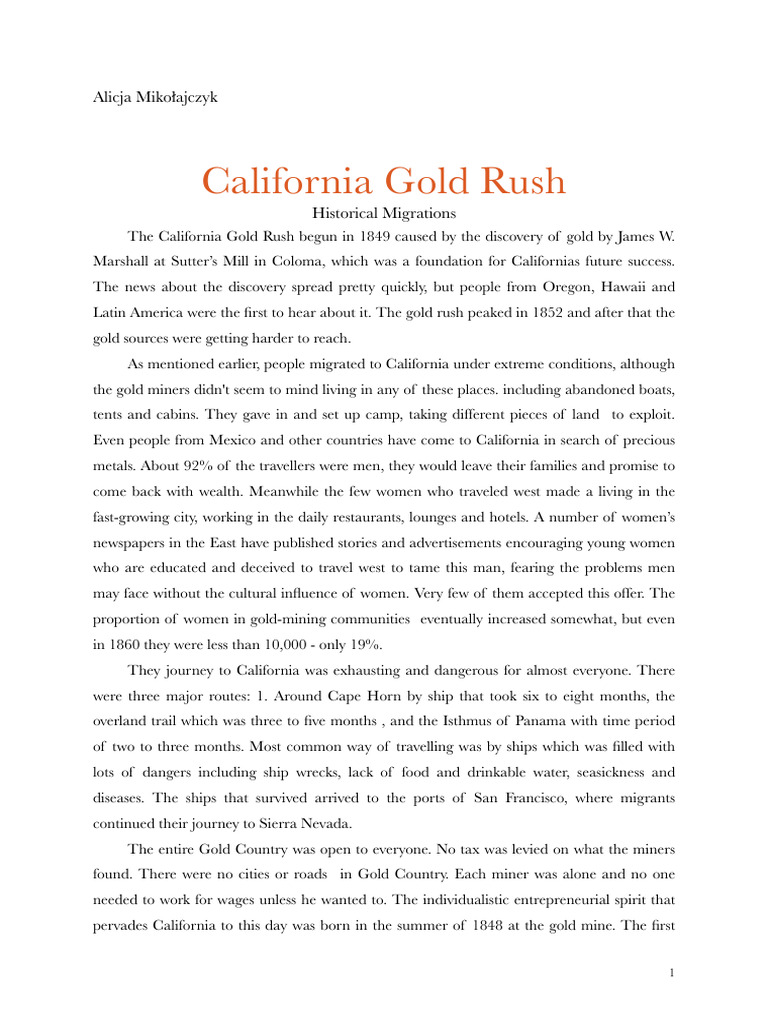 California Gold Rush | PDF | Social Science | History