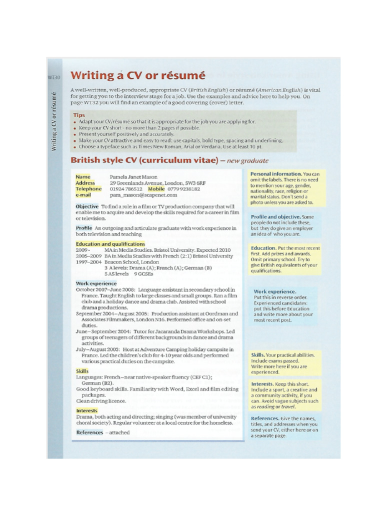 5.1 - Preparing CV & Cover Letter | PDF