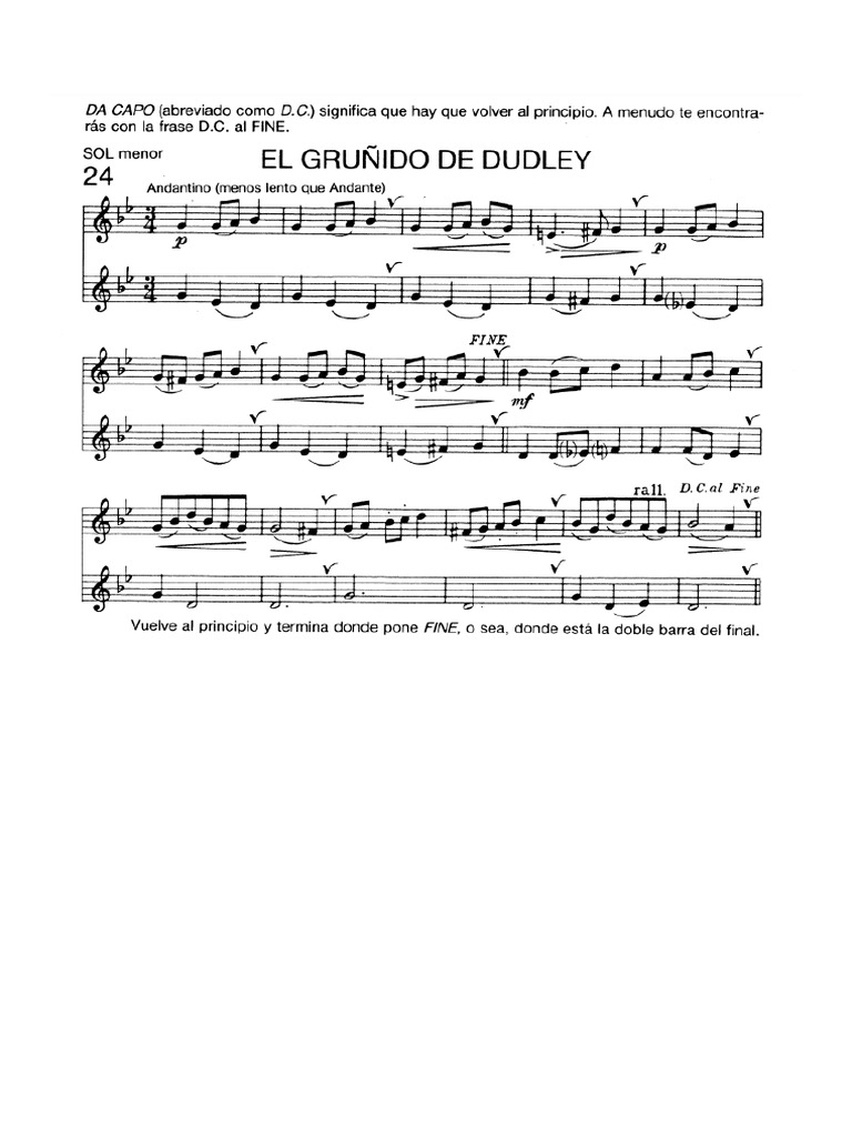 El Gruñido de Dudley - Duet | PDF