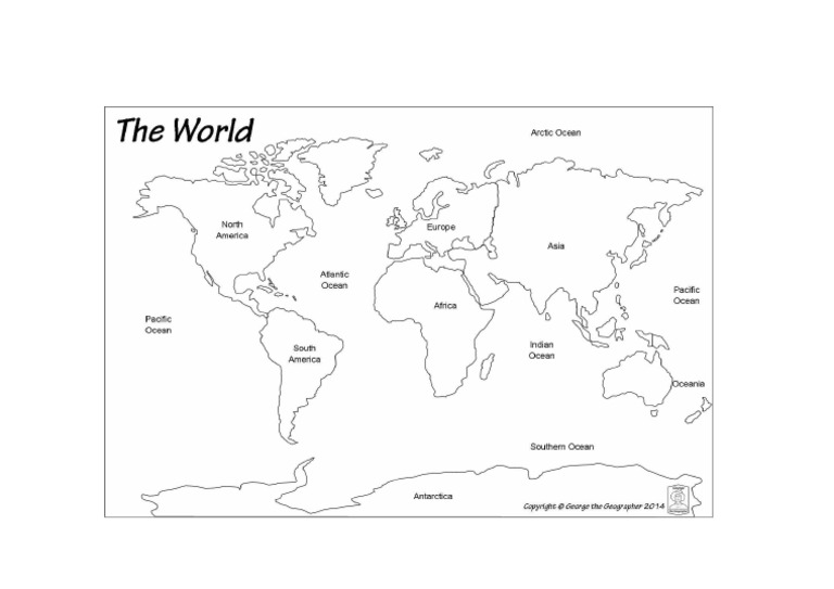 Blank World Map | PDF
