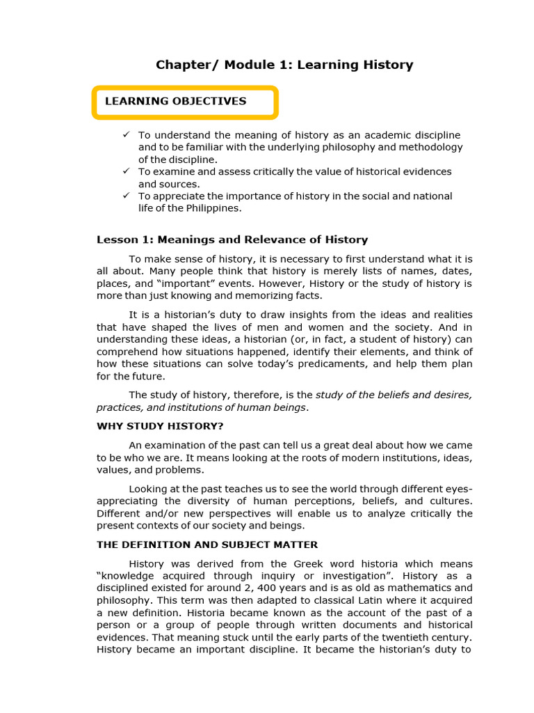 GE102 Chapter 1 Lessons 1 and 2 | PDF | Primary Sources | Idea