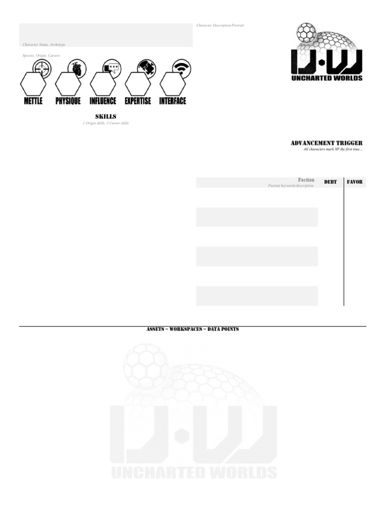 Blank Character Sheet | PDF