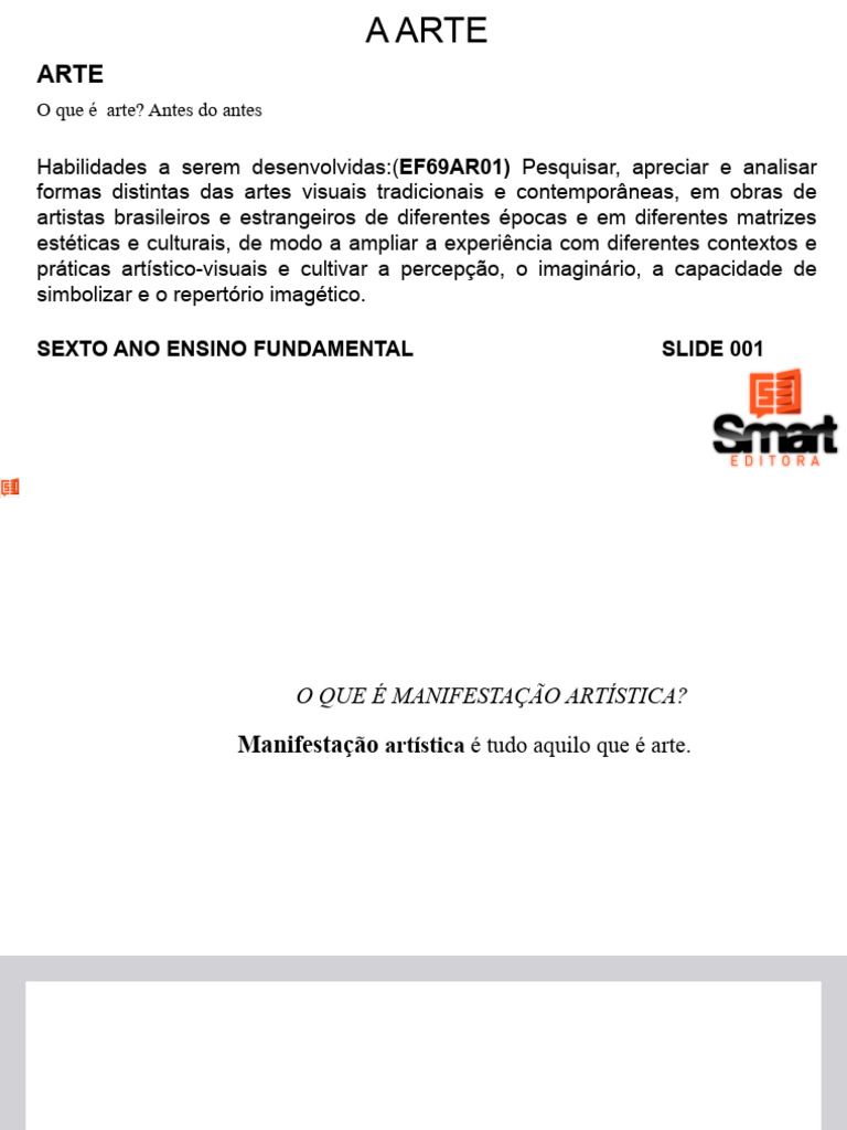 001 A Arte | PDF