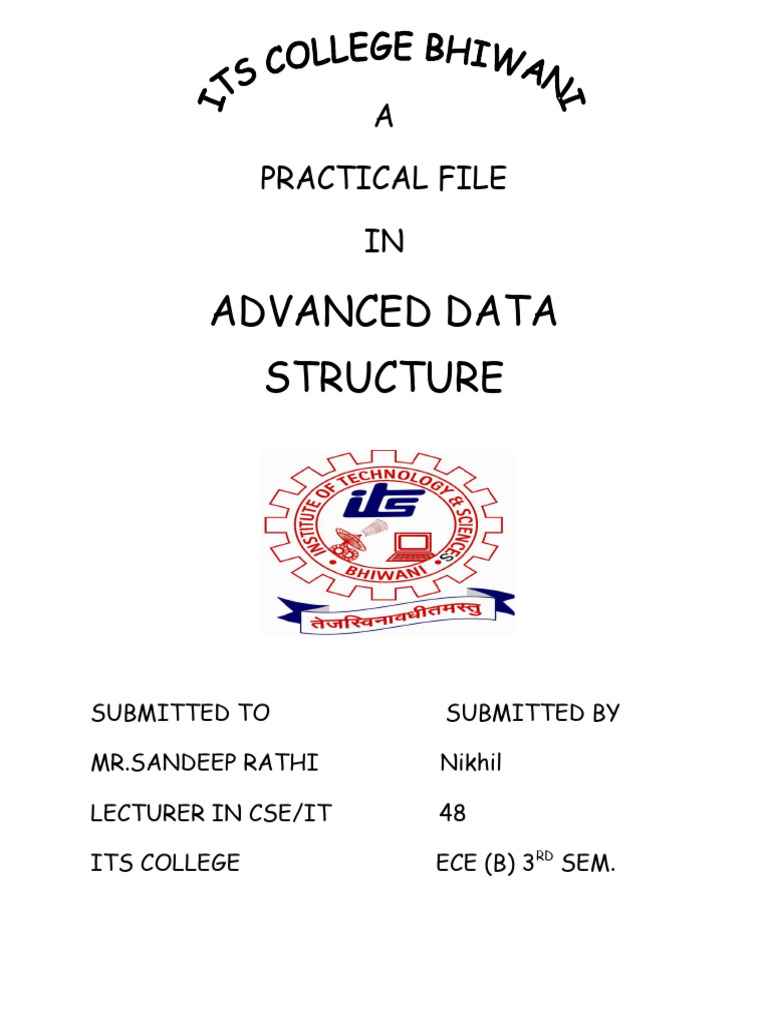 Ads File | PDF | Algorithms And Data Structures | Theoretical Computer Science