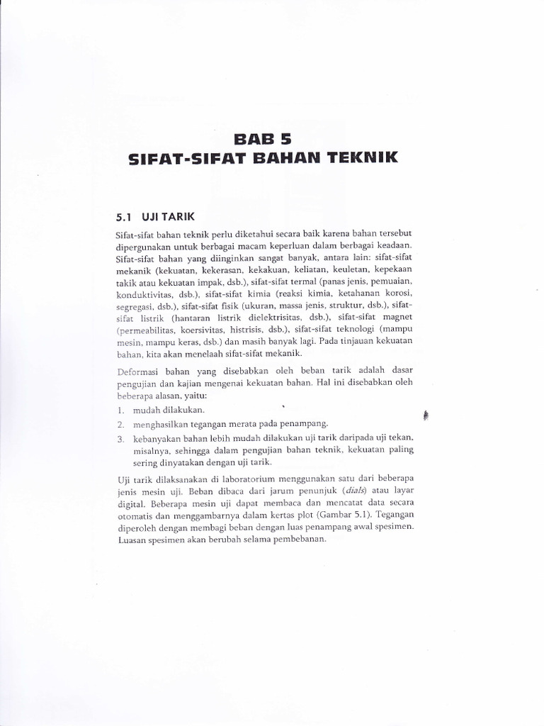 5 Sifat-Sifat Bahan Teknik | PDF