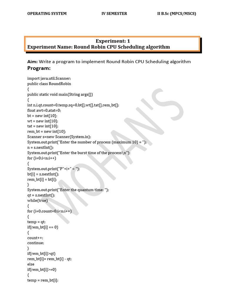 Os Lab Programs 1 9 Pdf Theoretical Computer Science Algorithms 6659