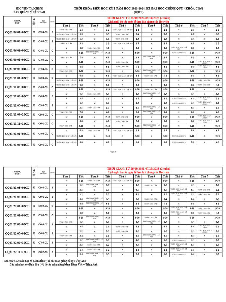 TKB - 2023-2024-HK1 CQ61 CLC 2 | PDF