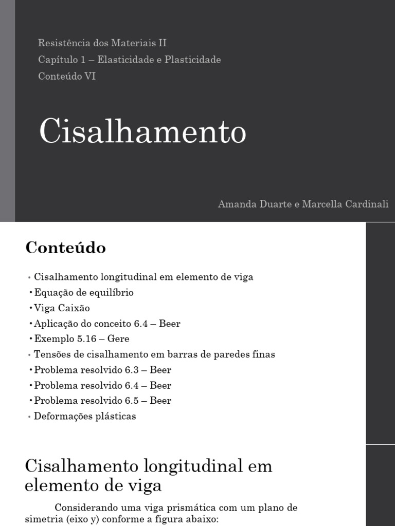 Cisalhamento Resmat II | PDF