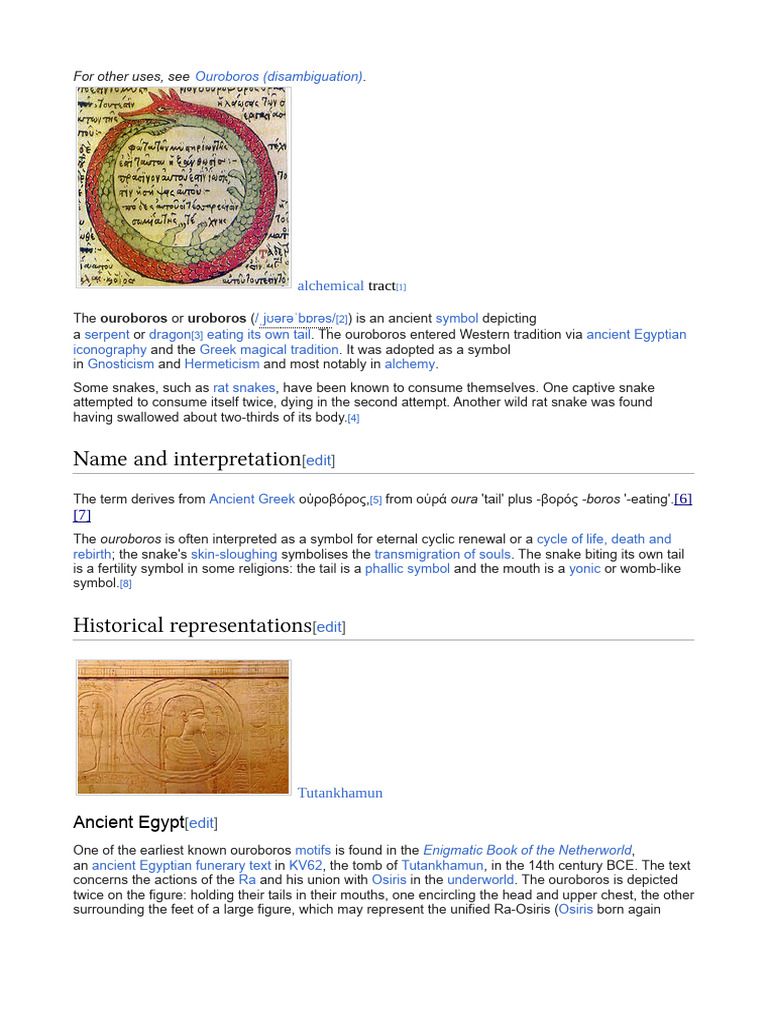 Ketan Suthar - History of Ouroboros | PDF