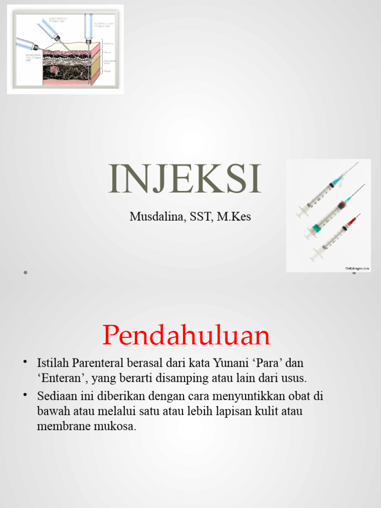 Injeksi KDK TK I | PDF | Sains & Matematika