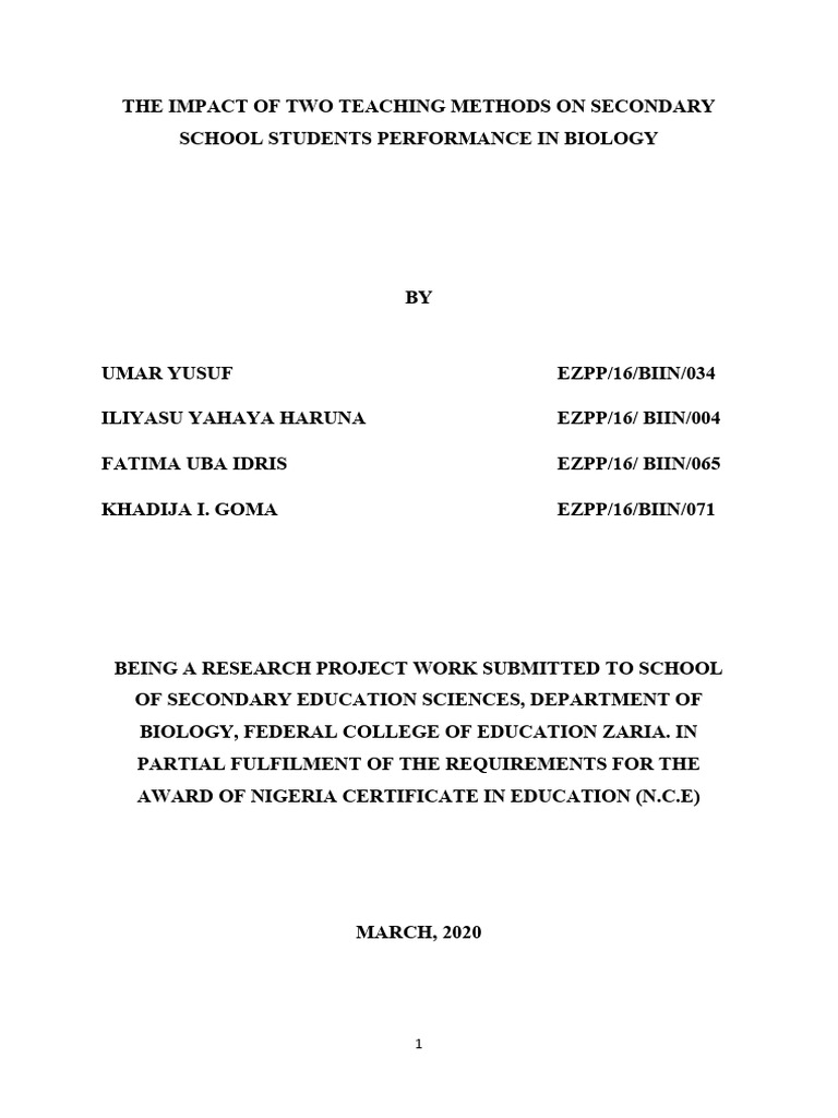 Impact of Two Teaching Methods On Second | PDF