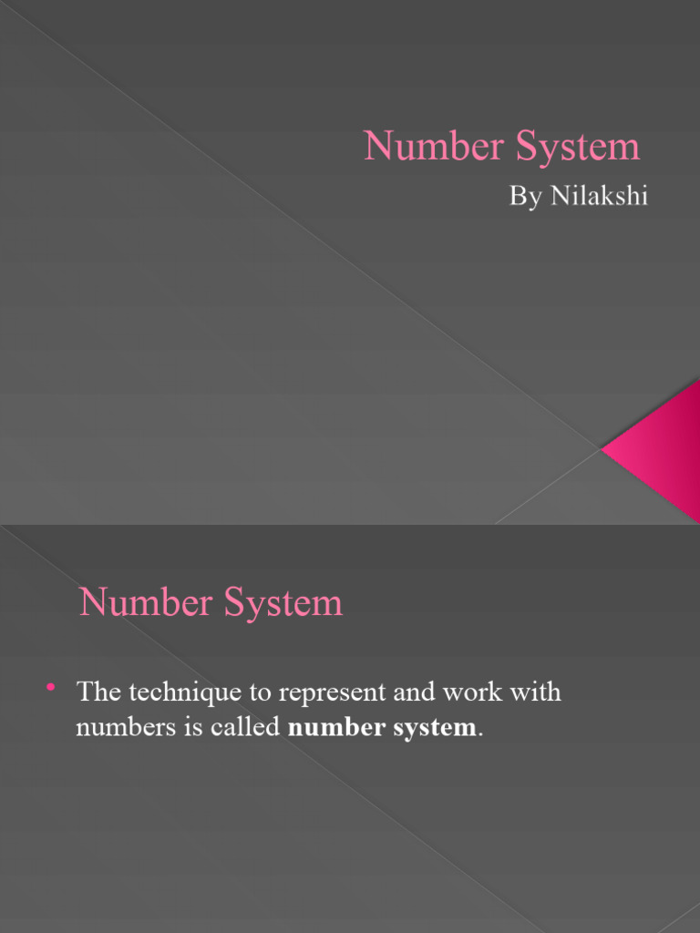 On Number System | PDF