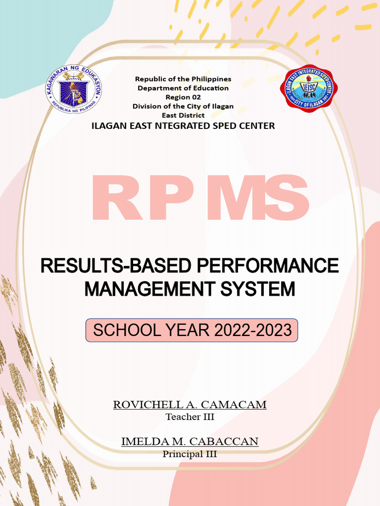 RPMS Design 2022-2023 | PDF | Learning | Educational Assessment