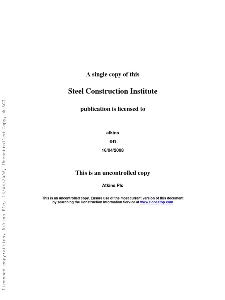 P118 Design of Stub Girders | PDF