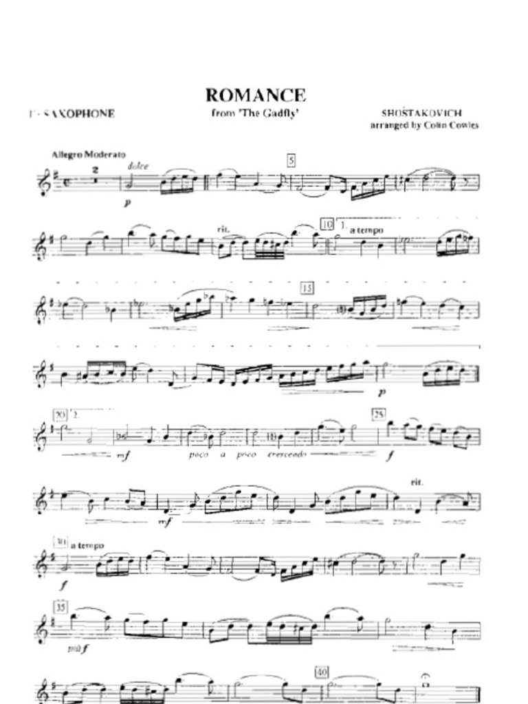 D.SHostakovich-Romans-saksofon-in-E | PDF