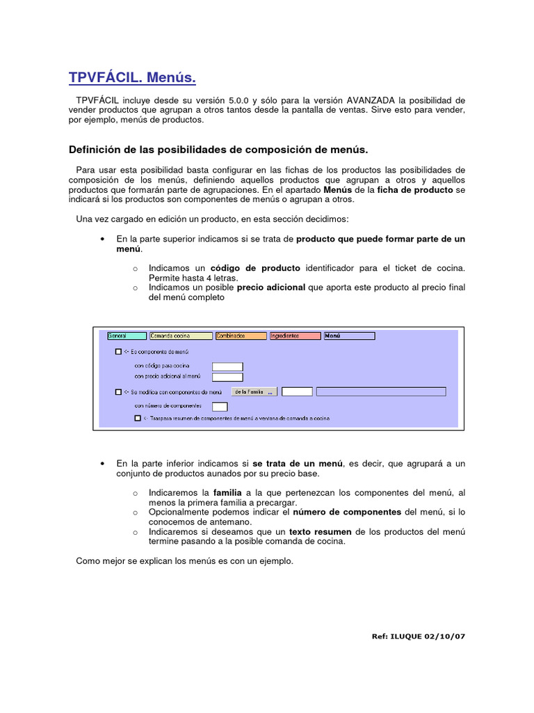 Manual 09 Menús | PDF