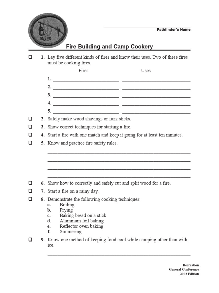Fire-Building-and-Camp-Cookery--1 | PDF | Meal | Cooking