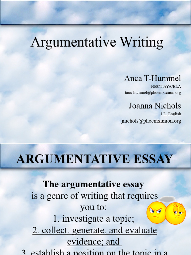 Mastering Argumentative Essays | PDF | Persuasion | Essays