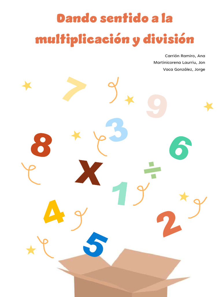 Didáctica de Multiplicación y División | PDF
