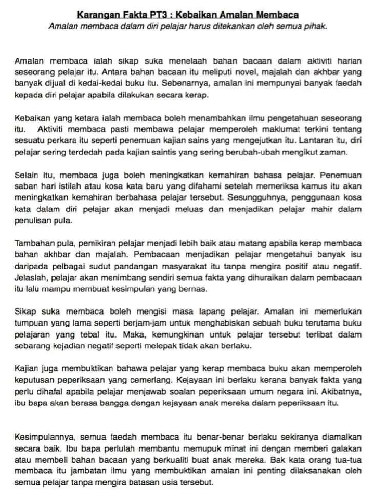 Contoh Karangan Pdf