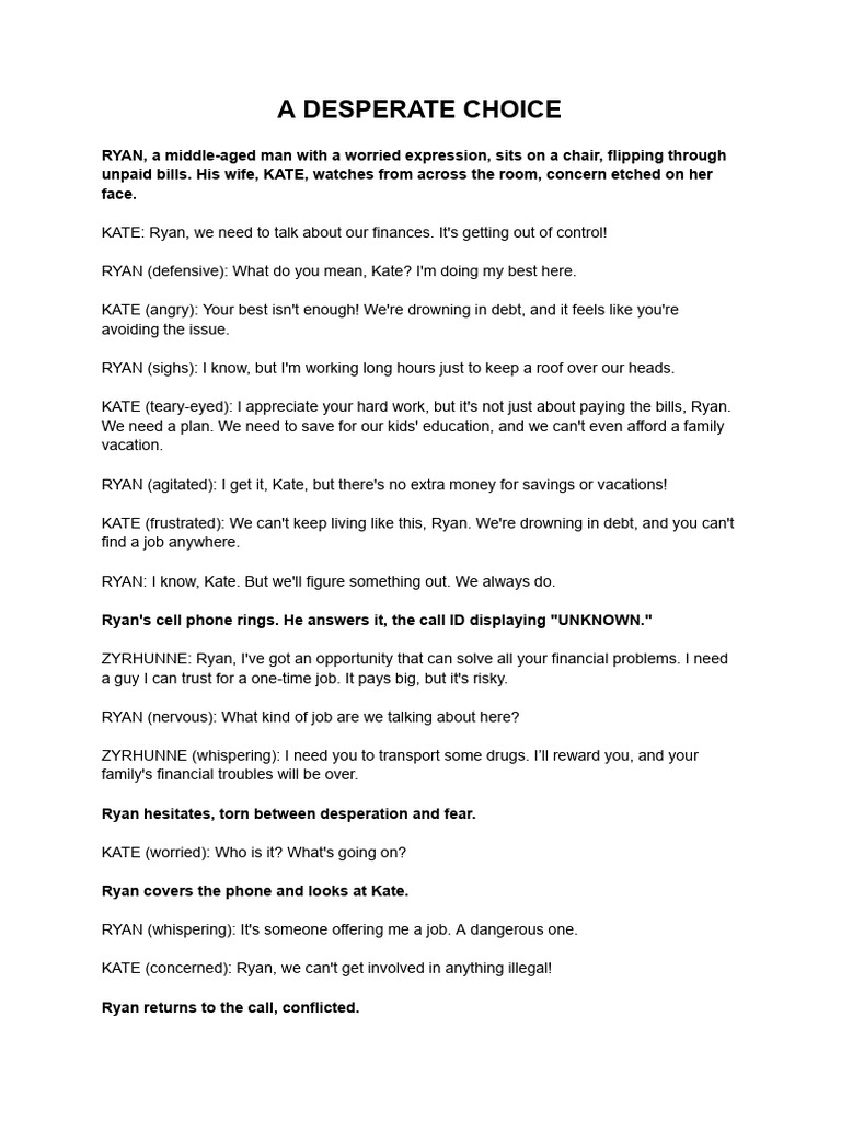 A Desperate Choice | PDF