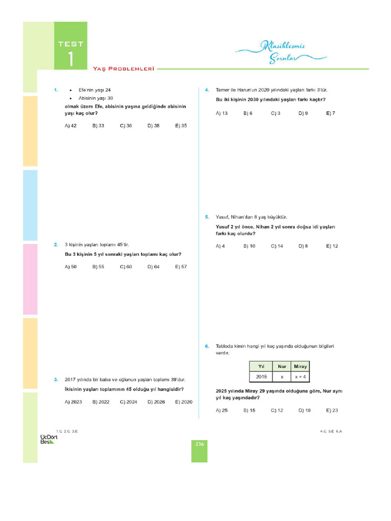 345 TYT Matematik Soru Bankası 2021 - Abc Abc - Çevrimiçi PDF ...