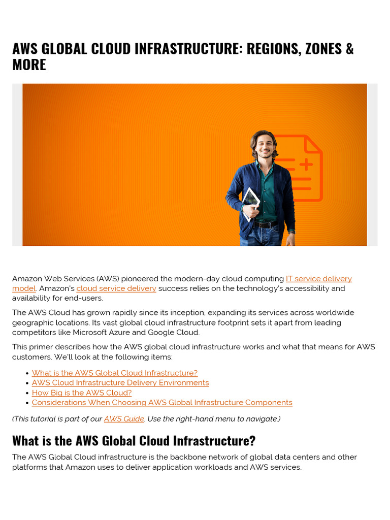Aws Global Cloud Infrastructure Regions Zones More | PDF