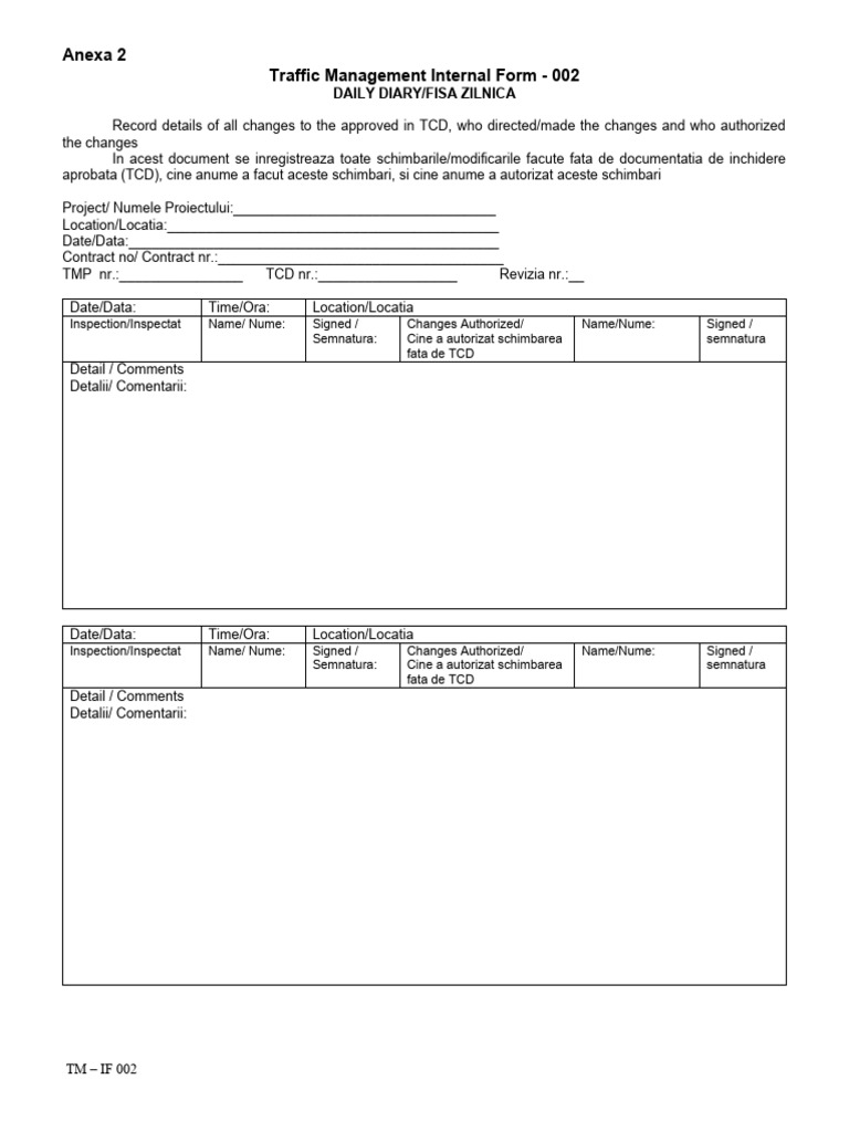 Anexa 2 - IF - 002 | PDF