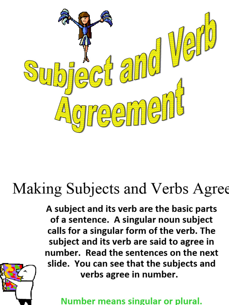(VVG) Subject Verb Agreement | PDF