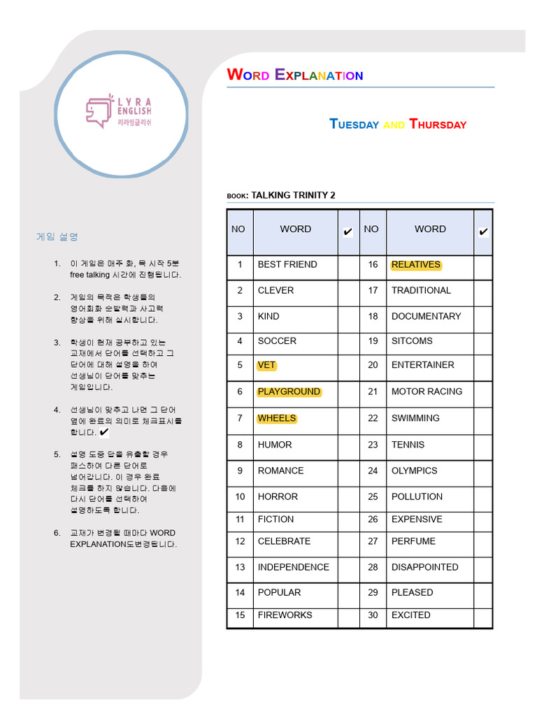 Talking Trinity 2 | PDF
