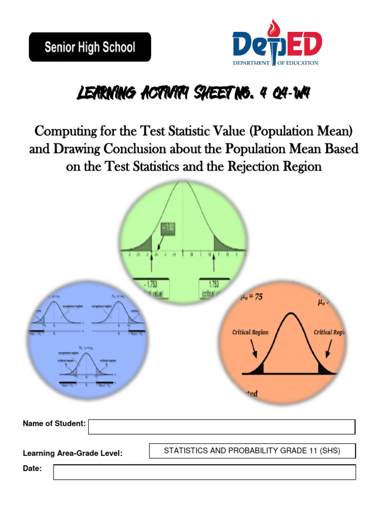 q4 Las 4 Stat&Prob w4 | PDF