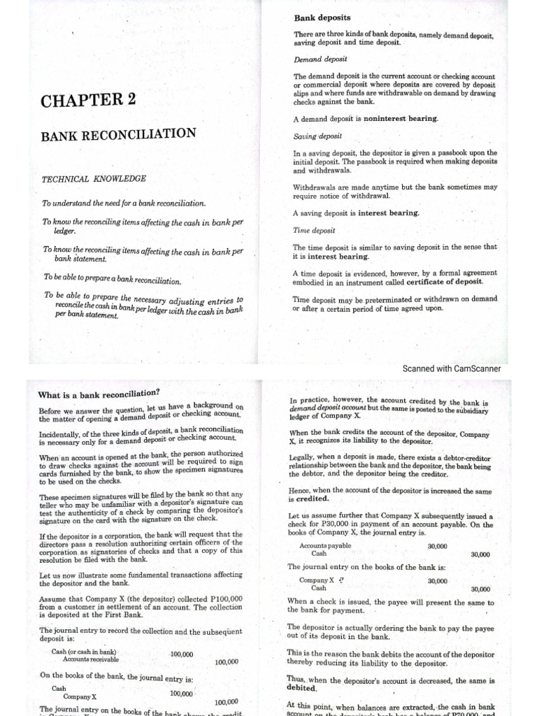 Chap 2 Bank Reconciliation Pdf