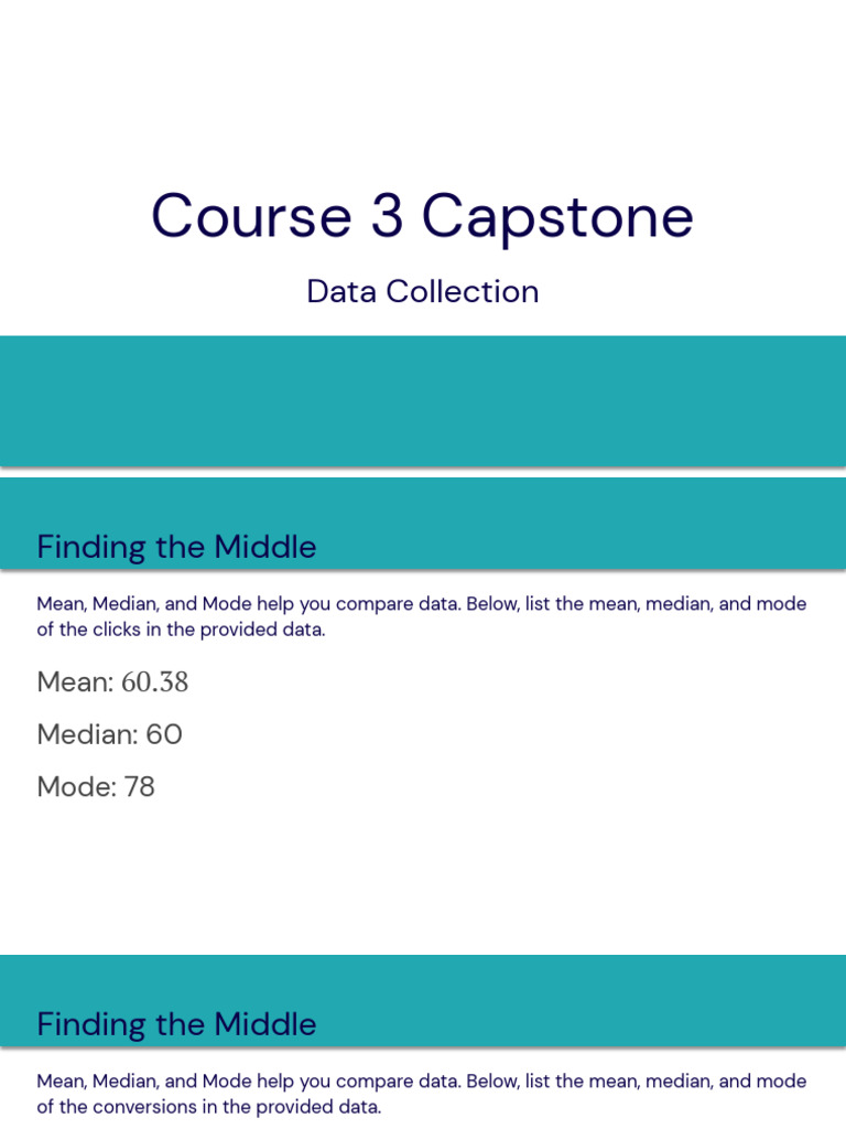 Meta Course 3 Capstone Statistics | PDF
