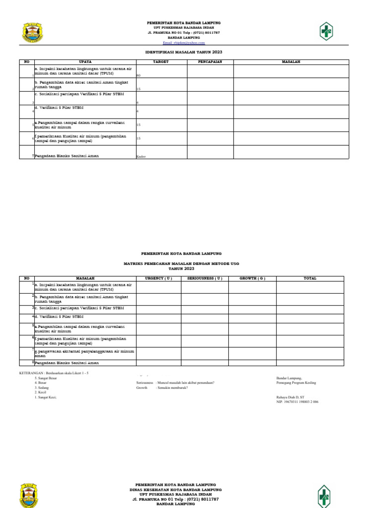Ruk Kak Kesling 23 | PDF