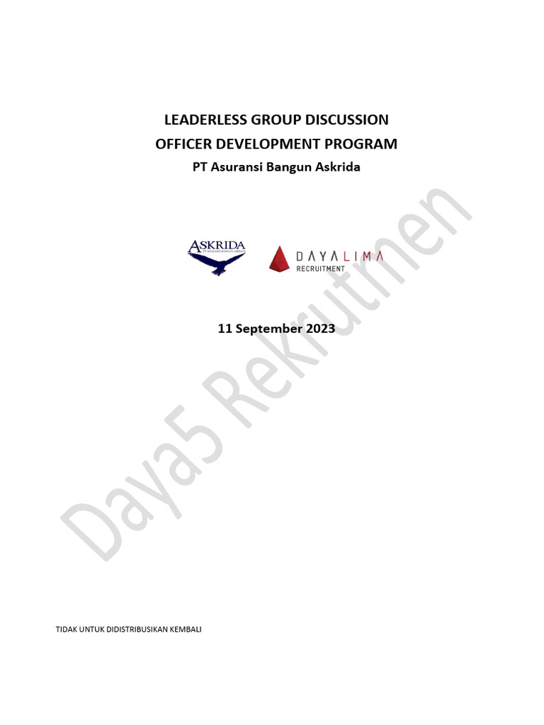 Materi LGD - Askrida Spirit | PDF