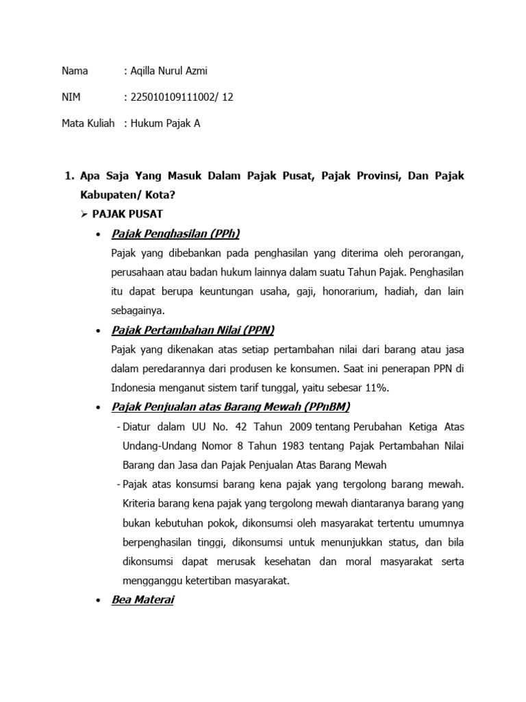 Perbedaan UU HKPD Dan UU PDRD | PDF