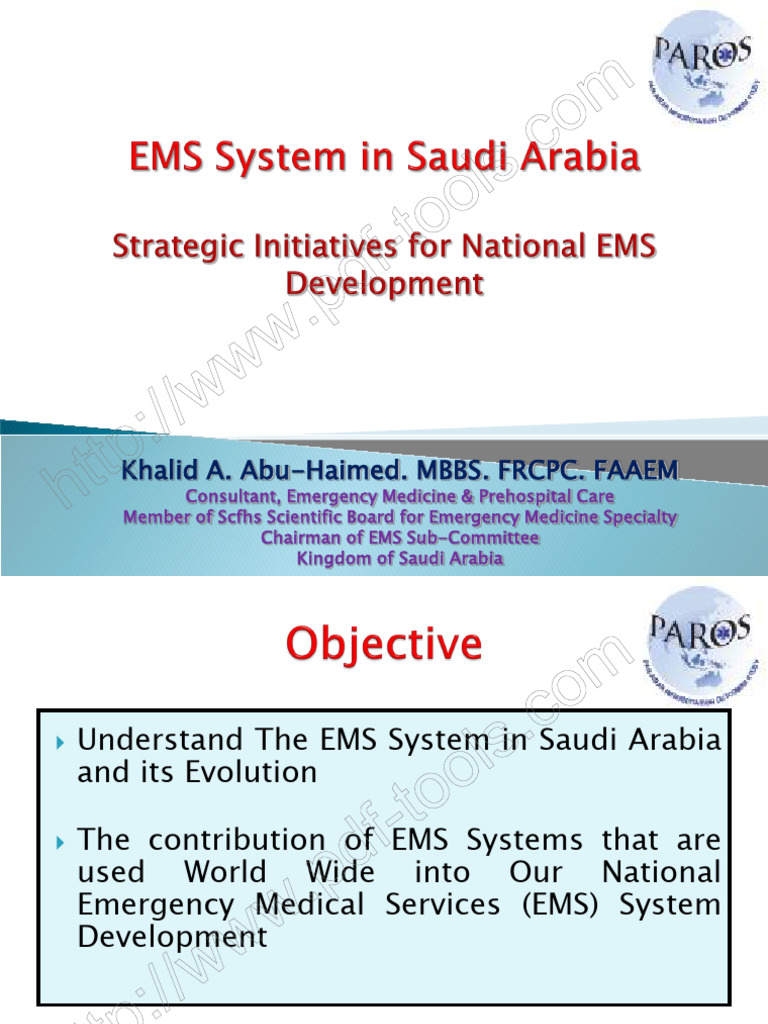 Evolution of EMS in Saudi Arabia | PDF | Science & Mathematics