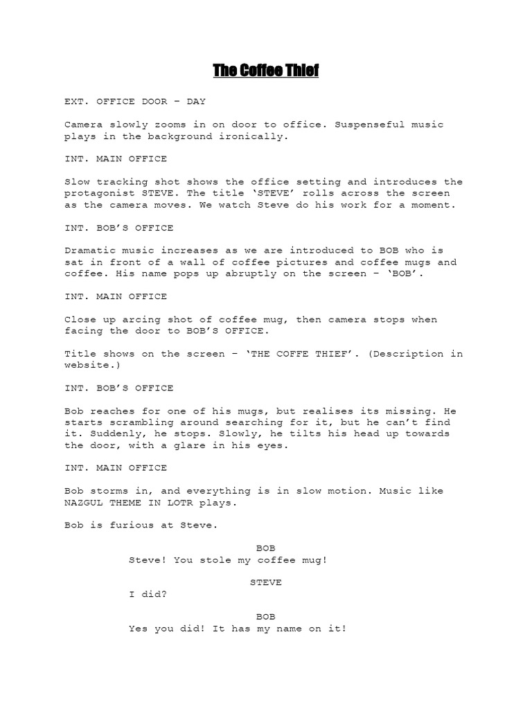 The Coffee Thief | PDF