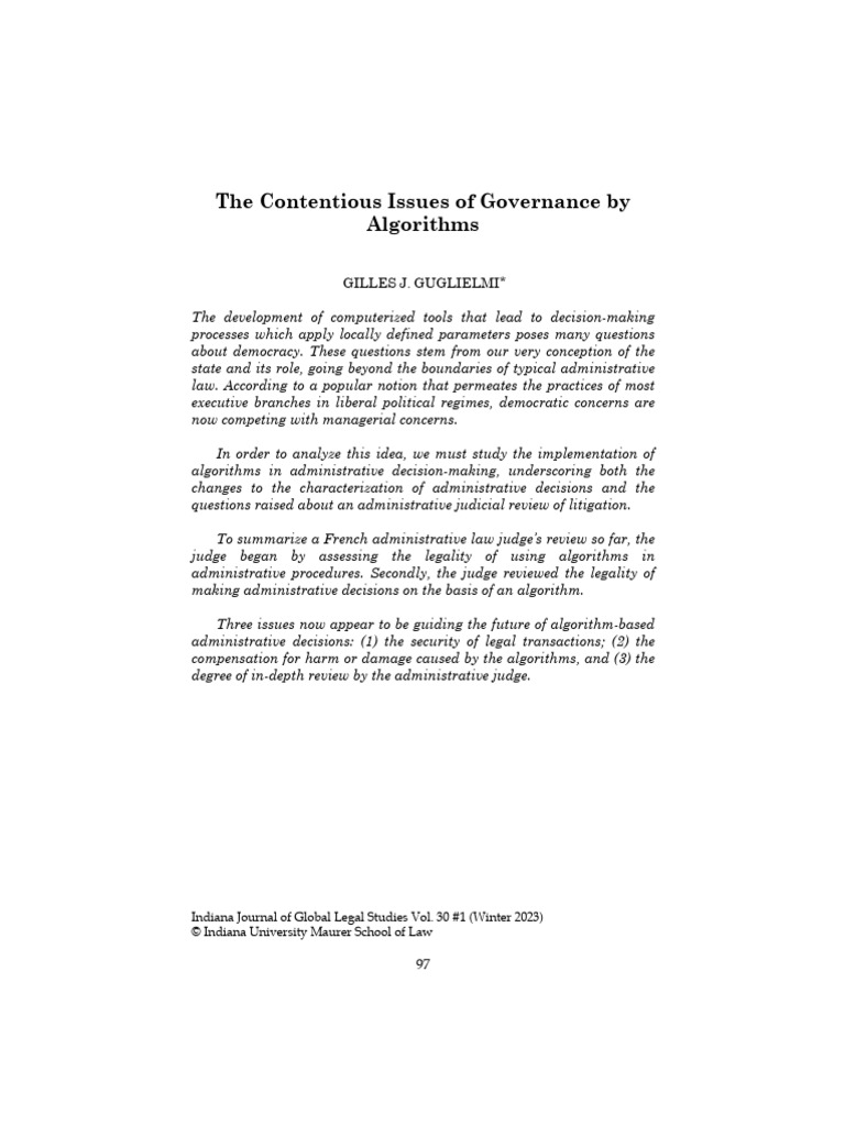 Governance Challenges of Algorithm Use | PDF | Artificial Intelligence | Intelligence (AI ...