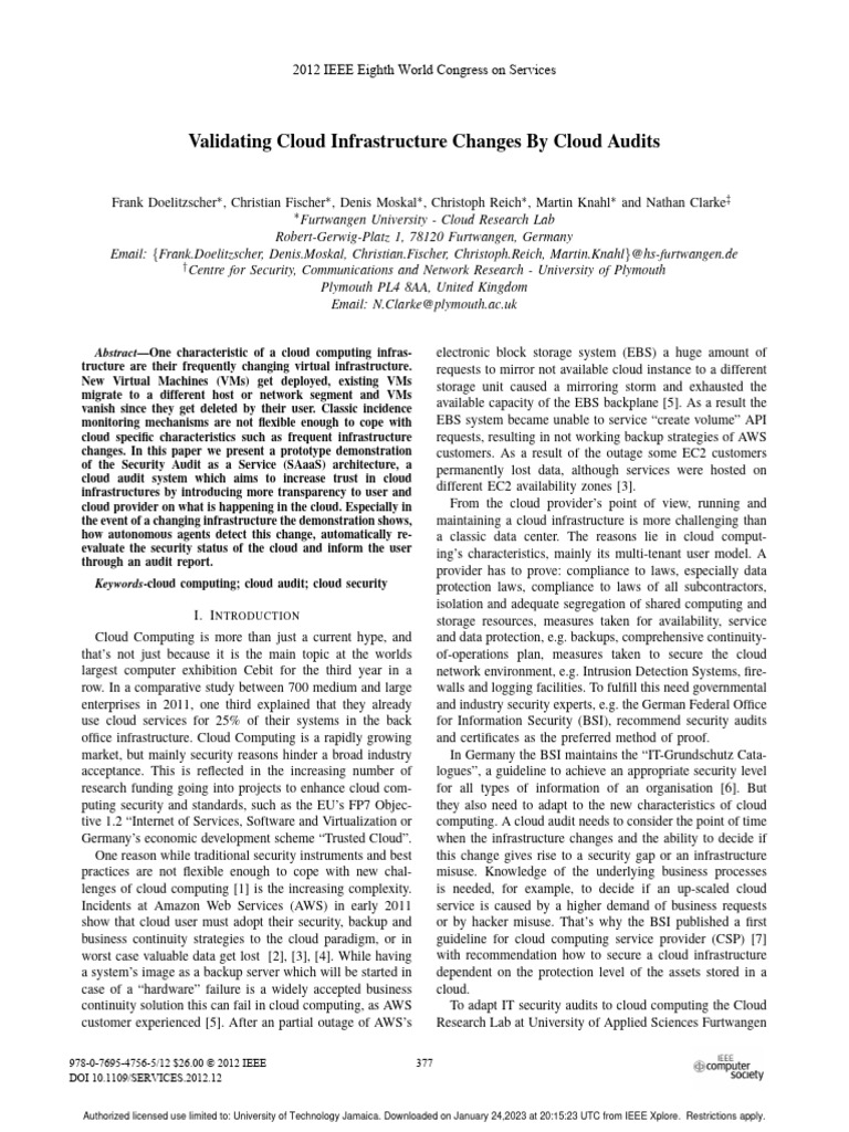 Cloud Security Audits for Providers | PDF | Cloud Computing | Virtual Machine