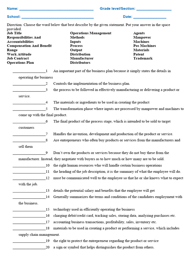 entrep q2 module 1 EXAM1-20.pptx | PDF