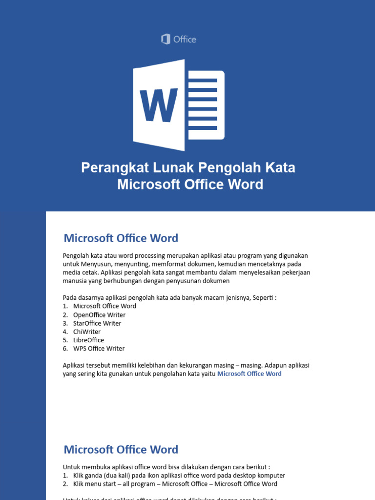 MS Word | PDF | Komputer
