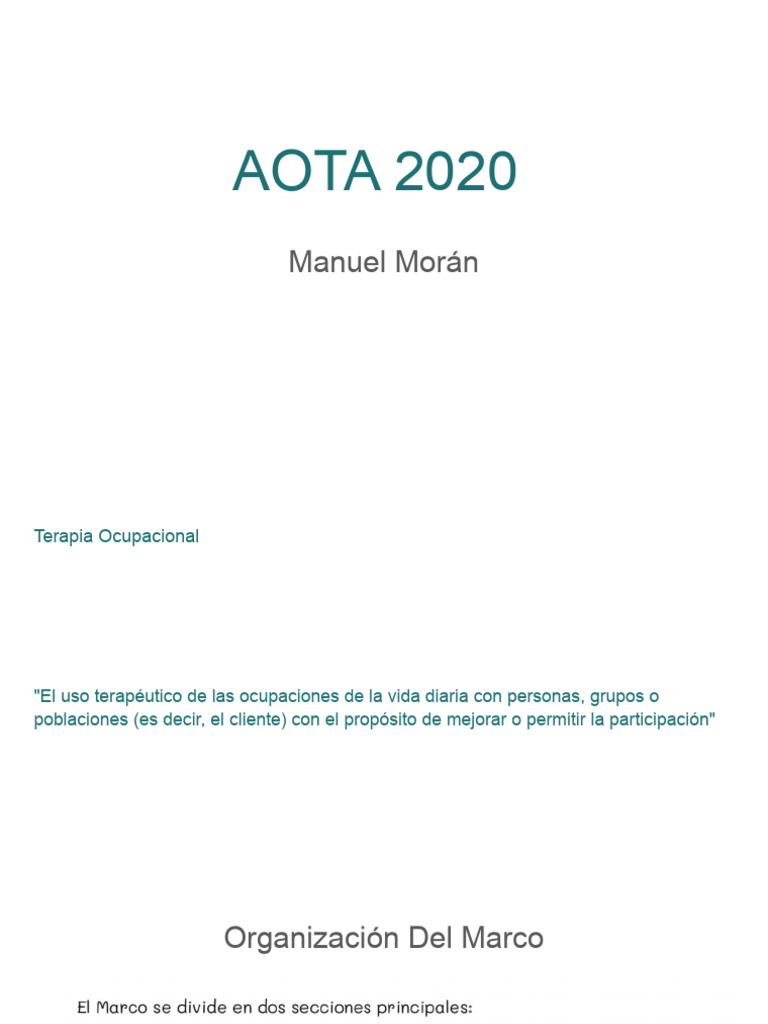 Presentacion AOTA | PDF