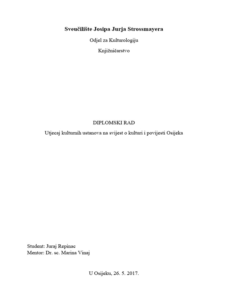 Završen Diplomski Rad | PDF