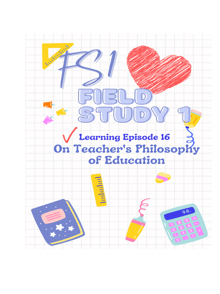 FS 1 16 On Teacher | PDF | Curriculum | Philosophy Of Education