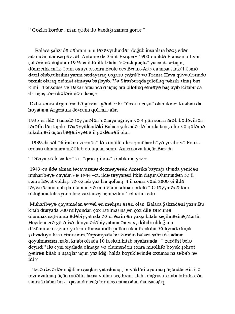 Balaca Sahzade - Baku Book Center | PDF